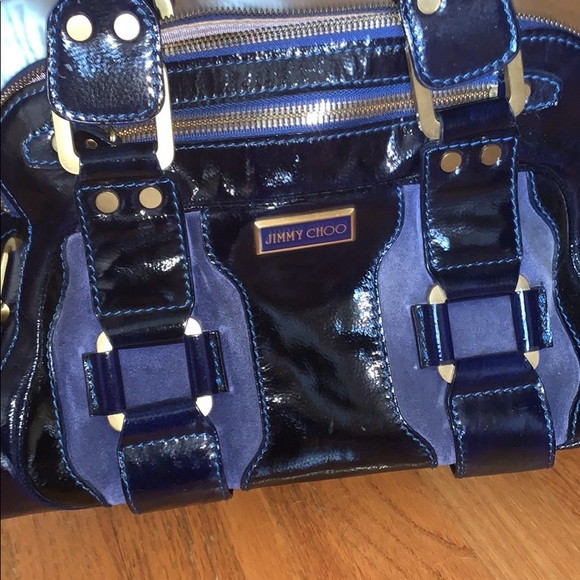 Jimmy Choo | Bags | Jimmy Choo Mahala Blue Handbag | Poshmark